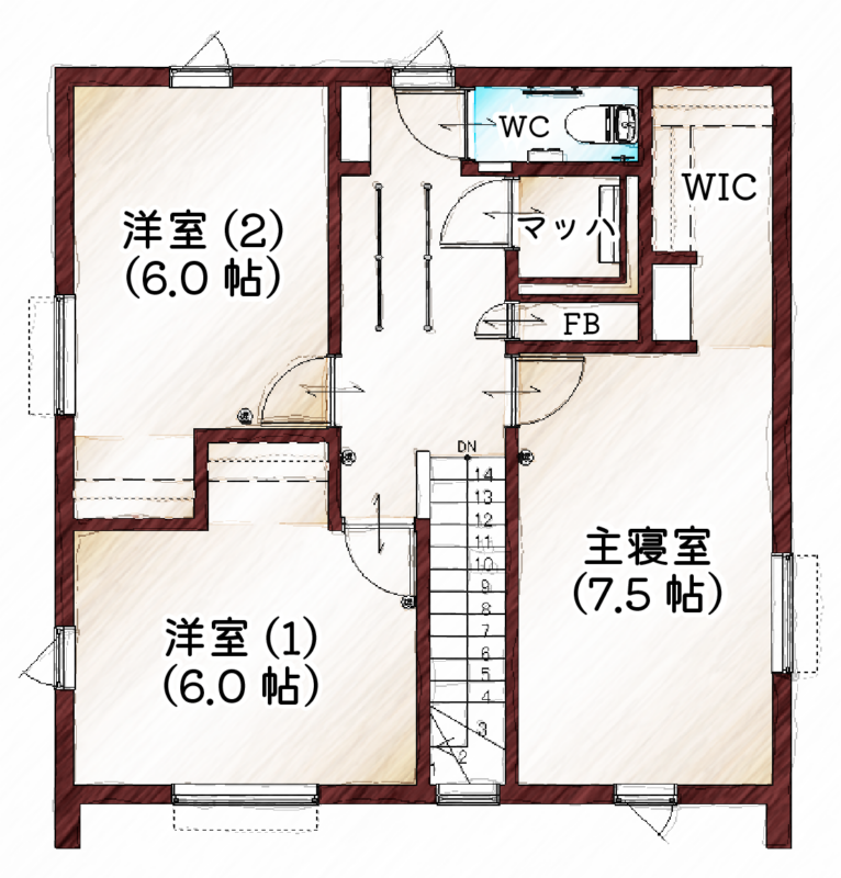 【北上市】2026/6/1(月)～7/31(金) 花住ホーム M-cube31坪プラン 完成見学会